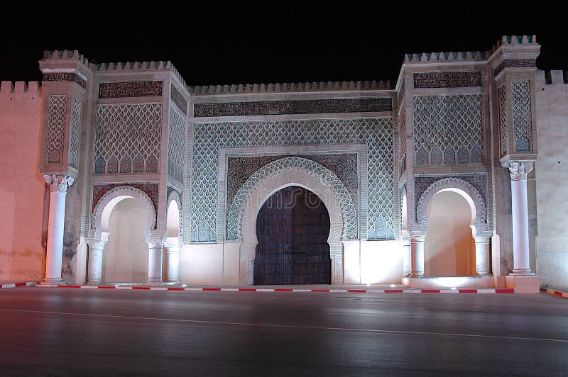 Architecture of the Old Town of Meknes Stock Image - Image of ...