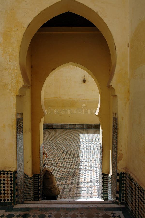 Architecture of the Old Town of Meknes Stock Image - Image of arch ...