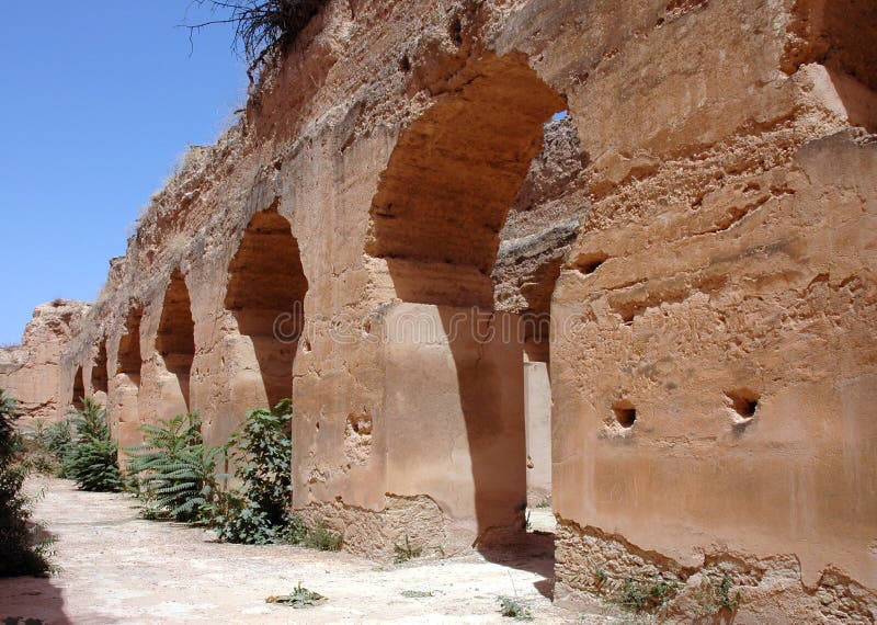 Architecture of the Old Town of Meknes Stock Image - Image of meknes ...
