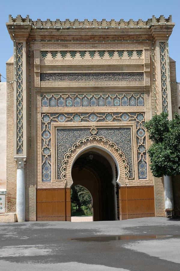 Architecture of the Old Town of Meknes Stock Image - Image of kasbah ...