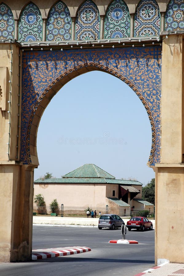 Architecture of the Old Town of Meknes Stock Image - Image of north ...
