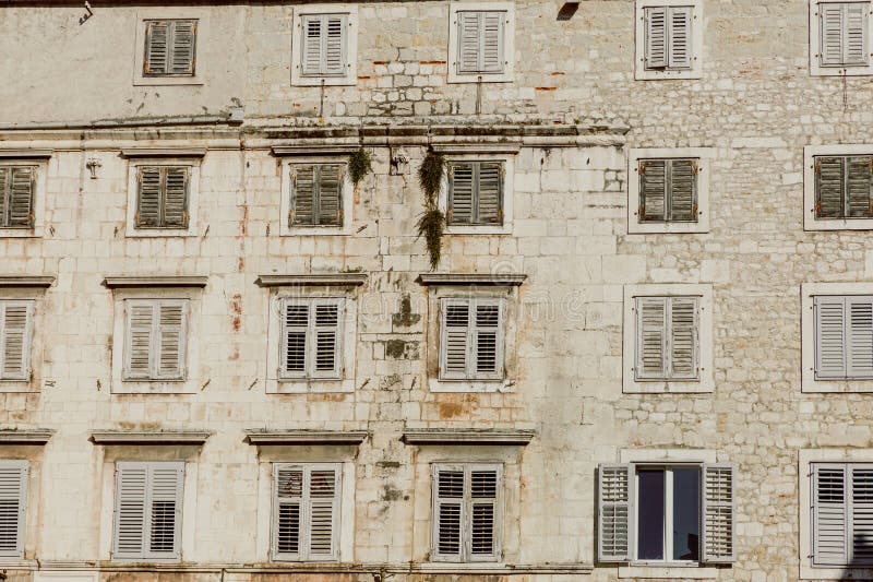 Architecture of the Old Town of Split Stock Photo - Image of dalmatian ...