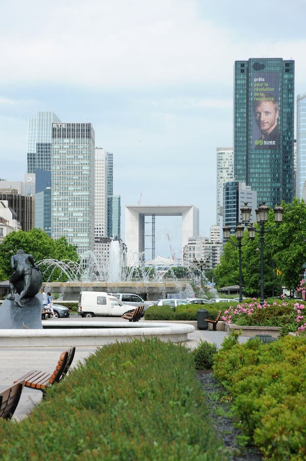 Contemporary Skyscrapers in La Défense Business District, Paris ...