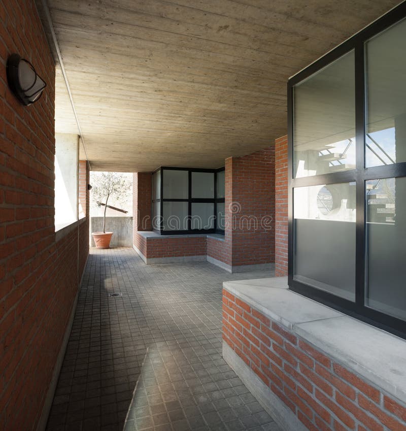 Architecture: the Passage Connecting the Two Hotel Buildings Stock ...