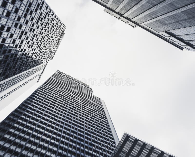 Architecture Perspective Modern Building Glass Facade Office Business ...