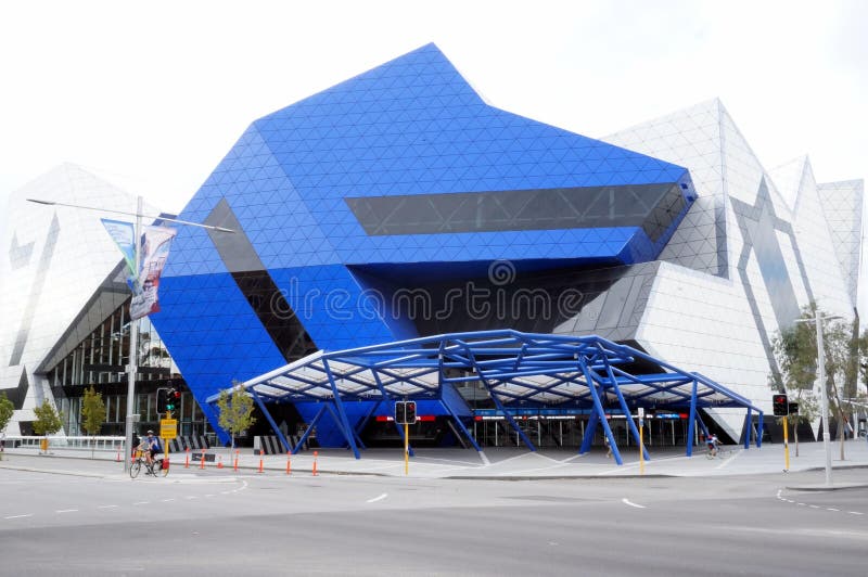 Close Up Modern Architecture Perth Arena Australia Editorial Image ...