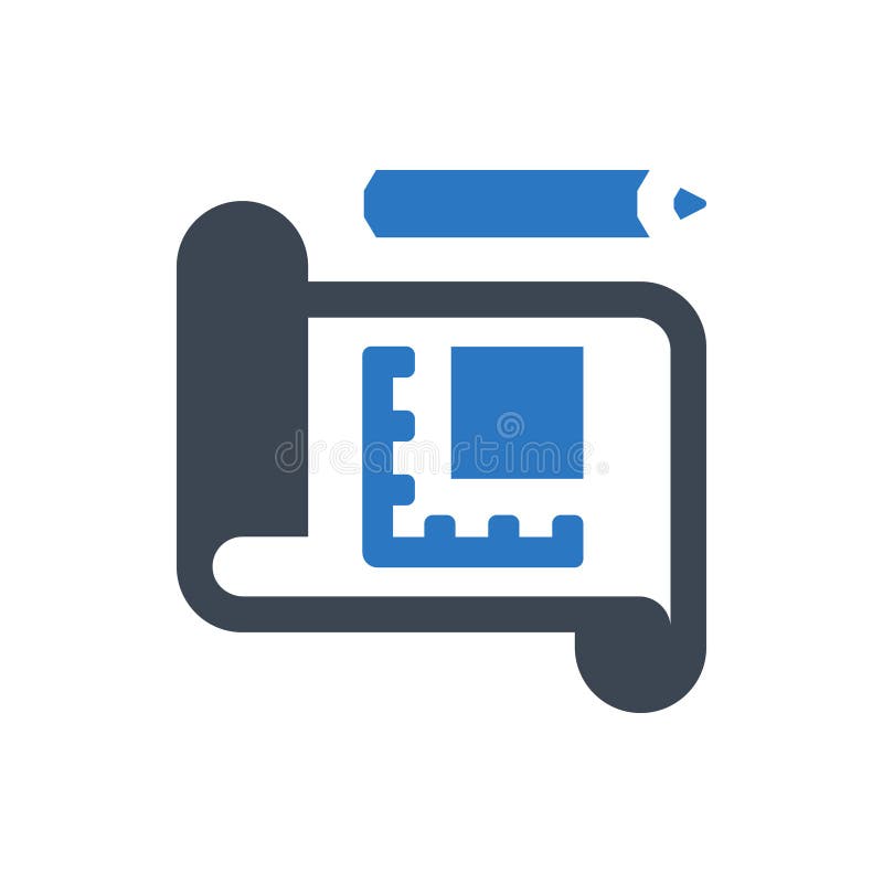Architecture plan icon stock vector. Illustration of icon - 223751598