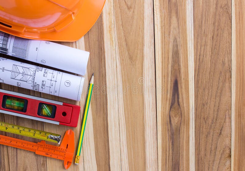 Architecture Plan and Rolls of Blueprints Stock Image - Image of ideas ...