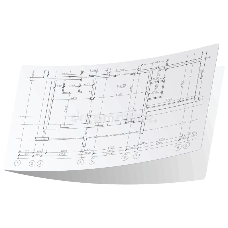 Architecture Plan Sticker 1 Stock Illustrations – 2 Architecture Plan ...