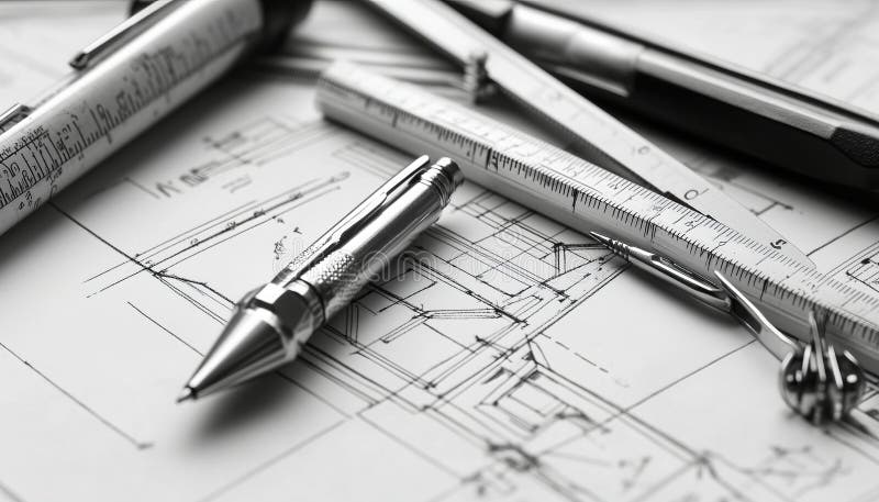 Architecture Plan & Tools. Architecture Plan of Interior & Work Tools ...