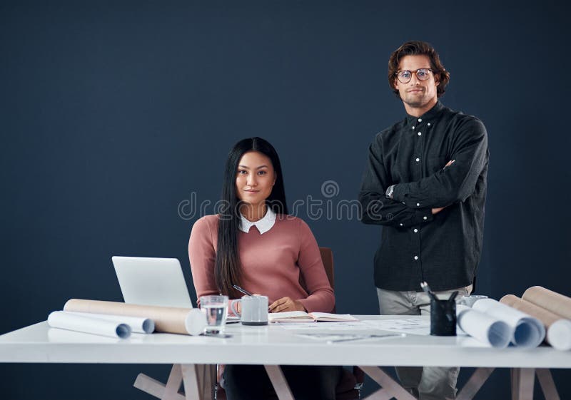 Architecture, Portrait and Business People with Confidence ...