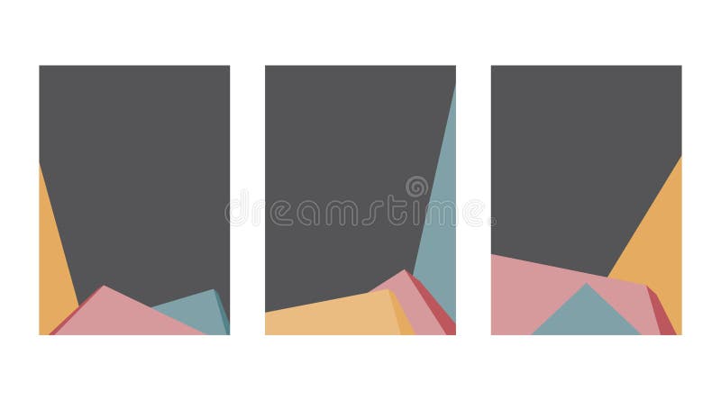 Set Architecture Abstract Poster Cover. Poster with Geometric Shape ...