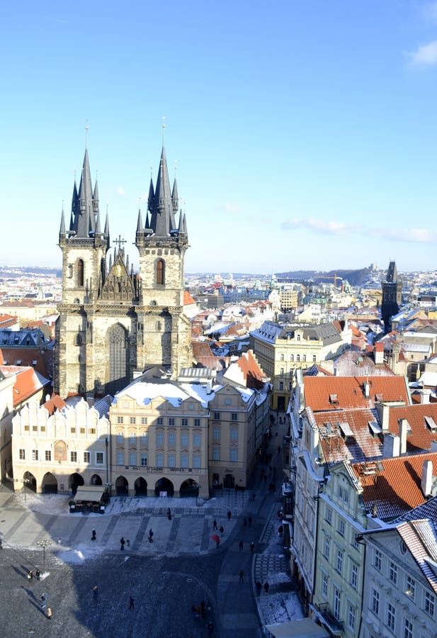 Architecture from Prague editorial stock photo. Image of destination ...