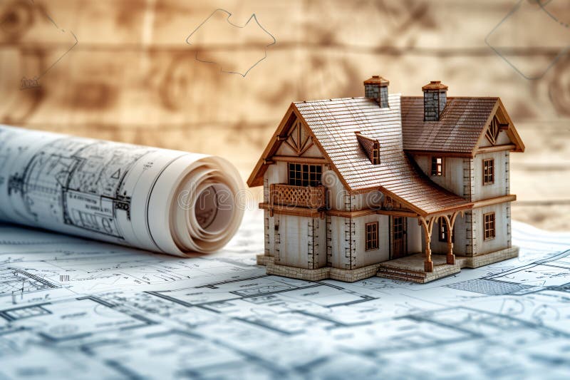 Architecture Project of Modern House. Architectural Drawings and ...