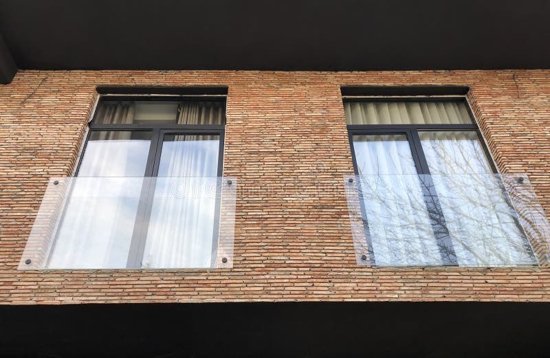 Architecture and Real Estate, Residential Apartment Building with Large ...