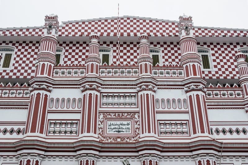 Architecture of Red Mosque in Kandy City Editorial Stock Photo - Image ...