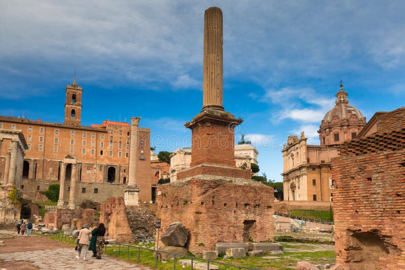 Architecture of the Roman Forum in Rome, Italy Editorial Stock Photo ...