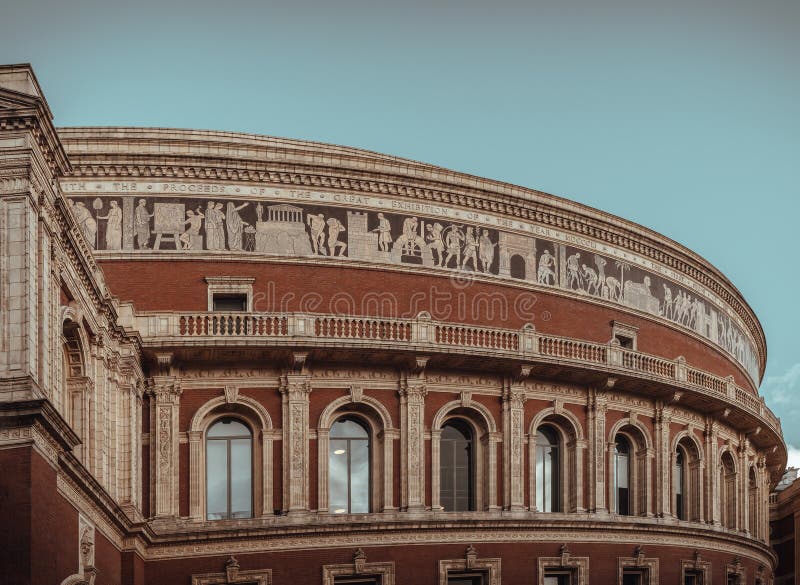 Architecture of Royal Albert Hall in South Kensington Stock Photo ...
