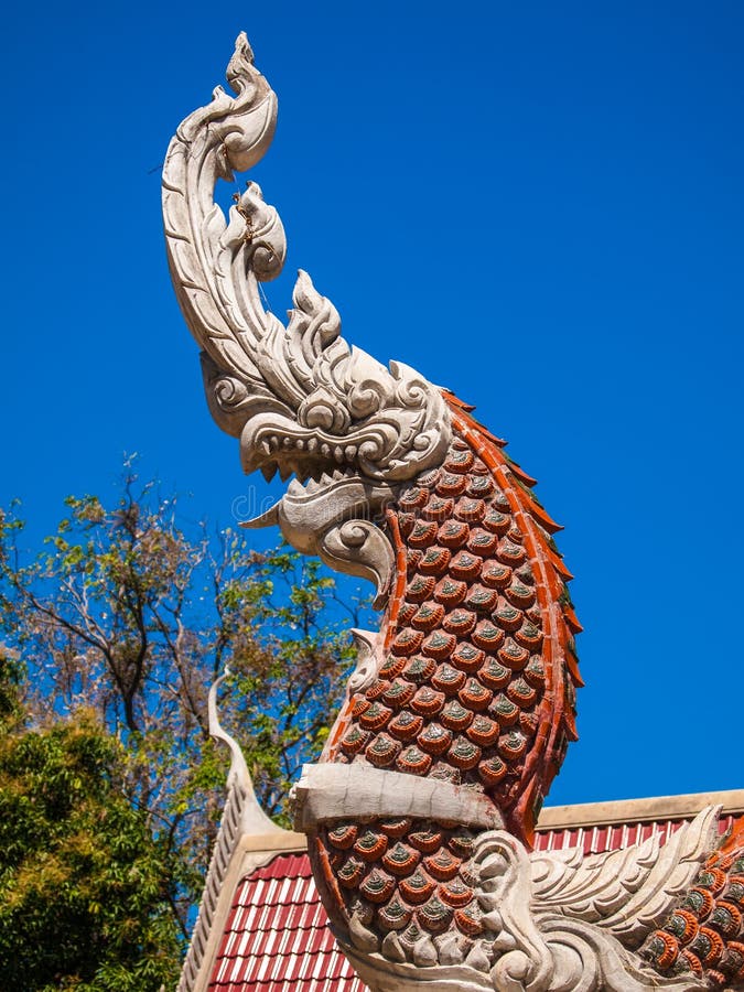 Architecture, Sculpture Serpent with Faith. Stock Image - Image of blue ...