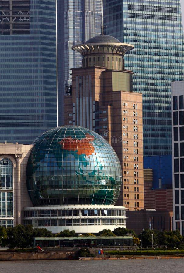 Architecture in Shanghai, China Stock Image - Image of vertical ...