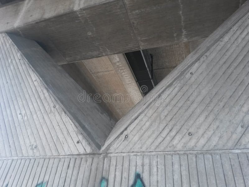 Concrete Bridge Construction Low Angular View Stock Photo - Image of ...