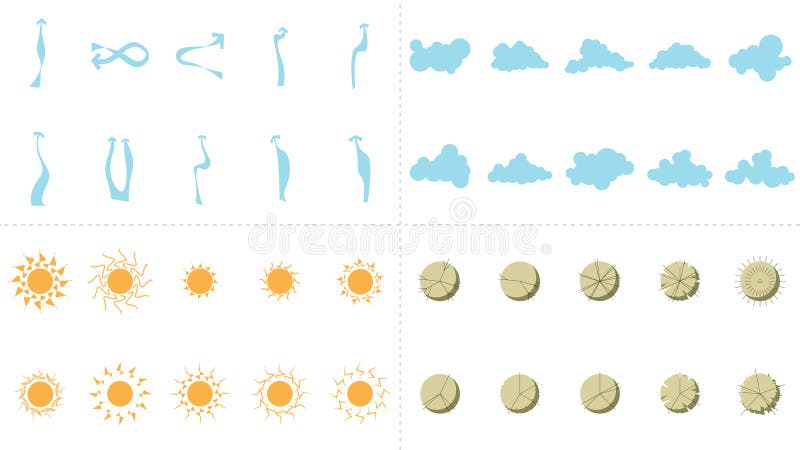 Architecture Site Analysis Symbol Icon Element Drawing Graphic Flat ...