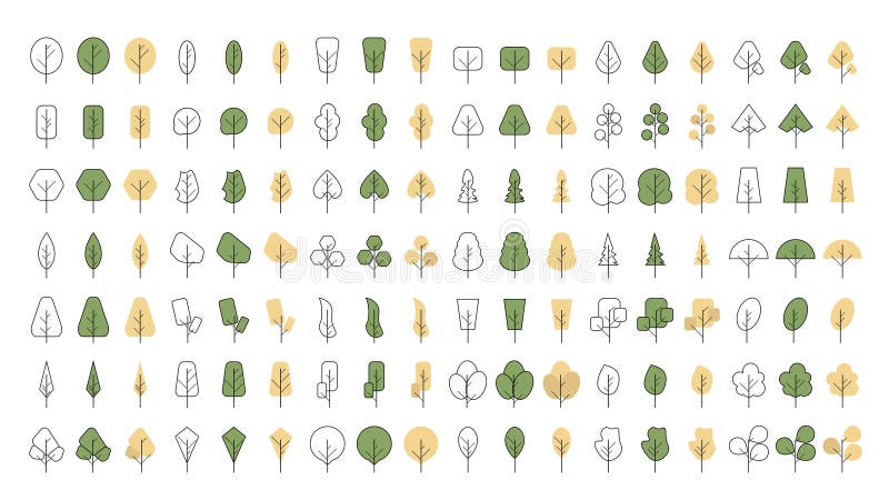 Tree Drawing Plant Flora Vegetation Greenery Timber Sapling Nature ...