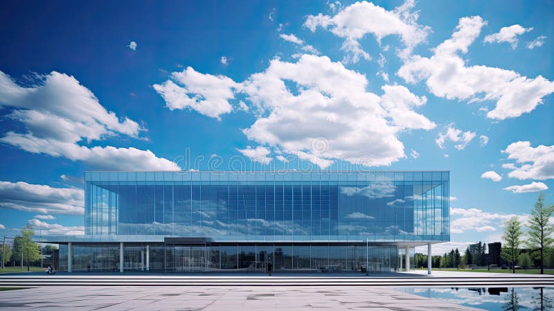 Architecture Sky Library Building Stock Illustration - Illustration of ...