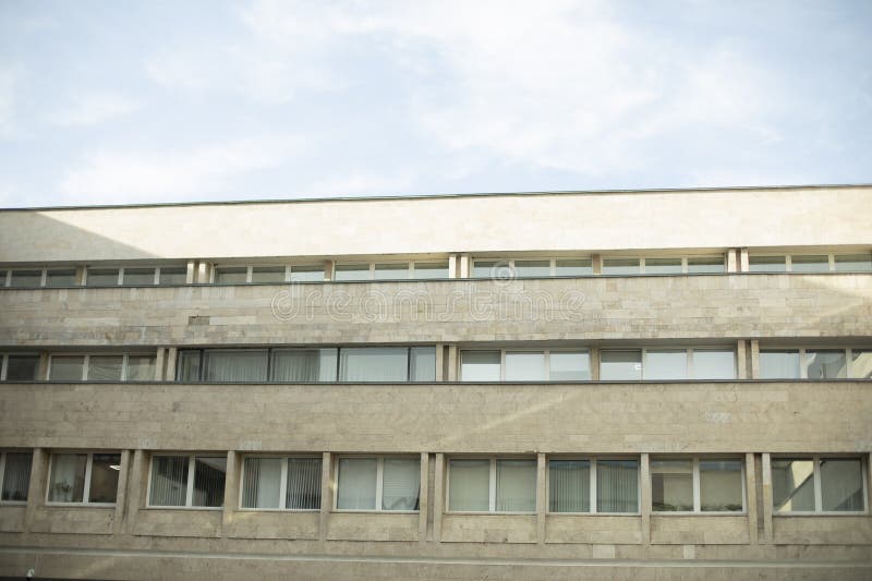 Architecture of Soviet Union. Art Nouveau Style in Architecture Stock ...