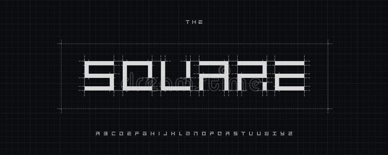 Vector Blueprint Letters Stock Illustrations – 199 Vector Blueprint ...