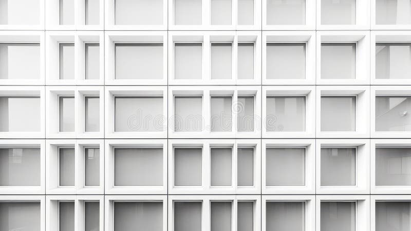 Architecture Squares White Background Stock Illustration - Illustration ...