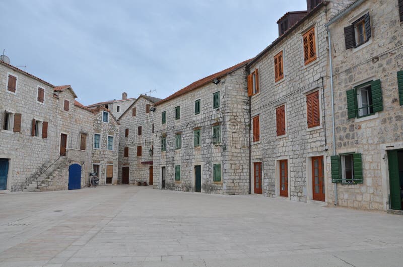 Architecture Stari Grad, Hvar, Croatia Stock Photo - Image of hvar ...