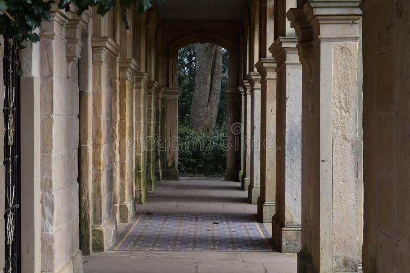 Architecture Stone Corridor Stock Image - Image of stone, corridor ...