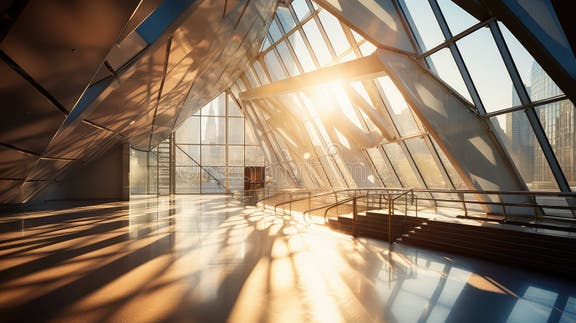 Architecture sun beaming stock illustration. Illustration of surfaces ...