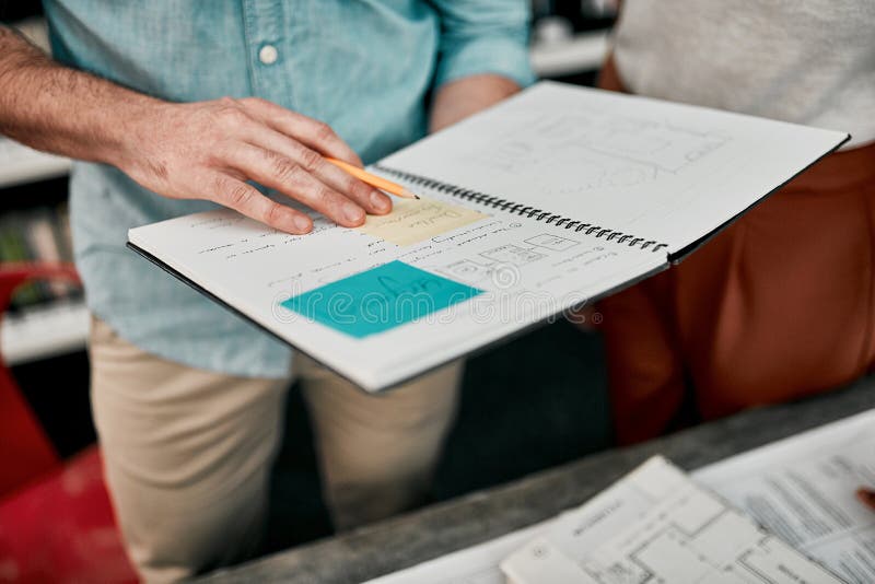 Architecture, Teamwork and Hands with Sticky Note in Office for ...