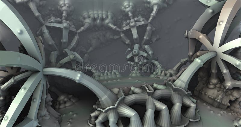 The Architecture and Technolog of an Alien Planet 3d Rendering Stock ...