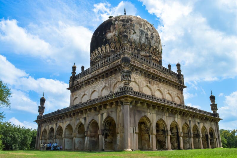 Architecture Tomb Long View with Sky Background Stock Photo - Image of ...