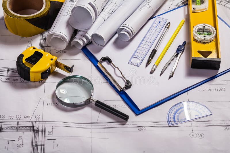 Architecture tools stock image. Image of architecture - 36557325