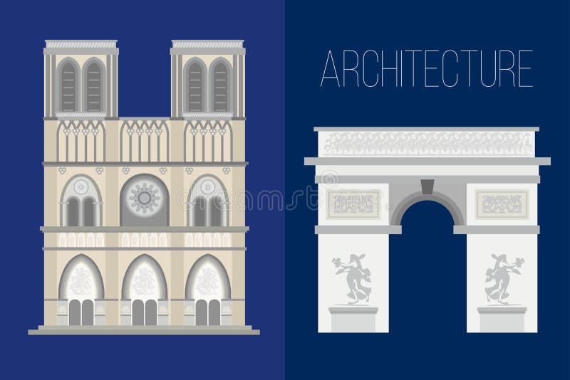 ARCHITECTURE stock vector. Illustration of flat, vector - 61266489