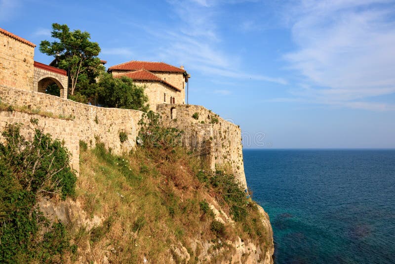 Architecture of Ulcinj Old Town in Montenegro Stock Image - Image of ...