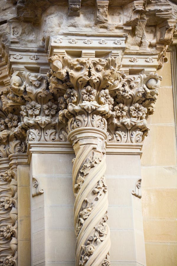 Architecture Original Corintian Capital Stock Image - Image of ...