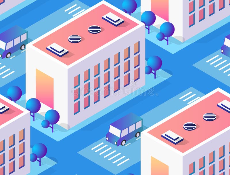 Architecture Vector Illustration City for Seamless Repeating Stock ...