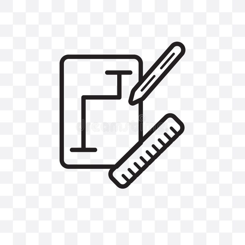 Architecture Vector Linear Icon Isolated on Transparent Background ...