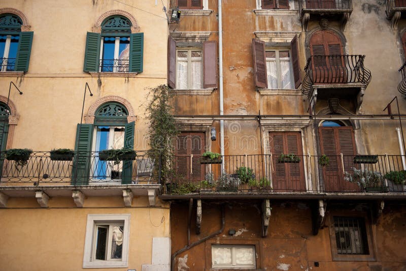 Architecture in Verona stock image. Image of history - 23118233