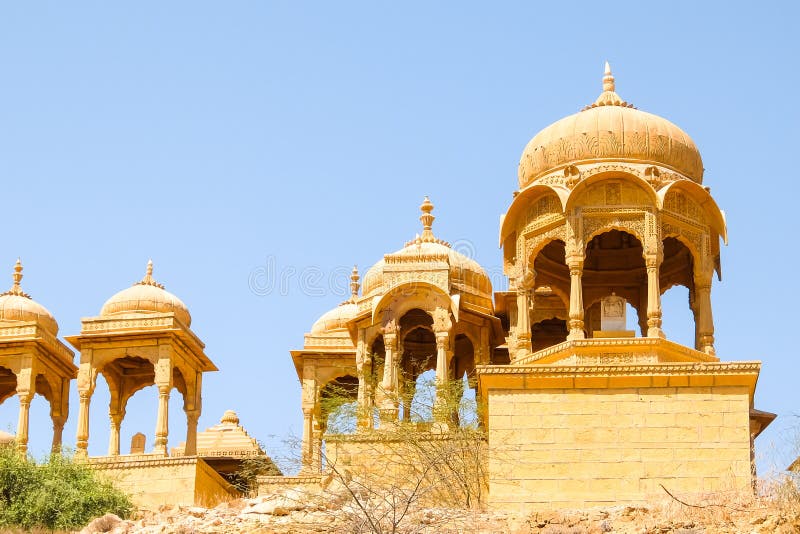 Architecture of Vyas Chhatri in Jaisalmer Fort Stock Photo - Image of ...