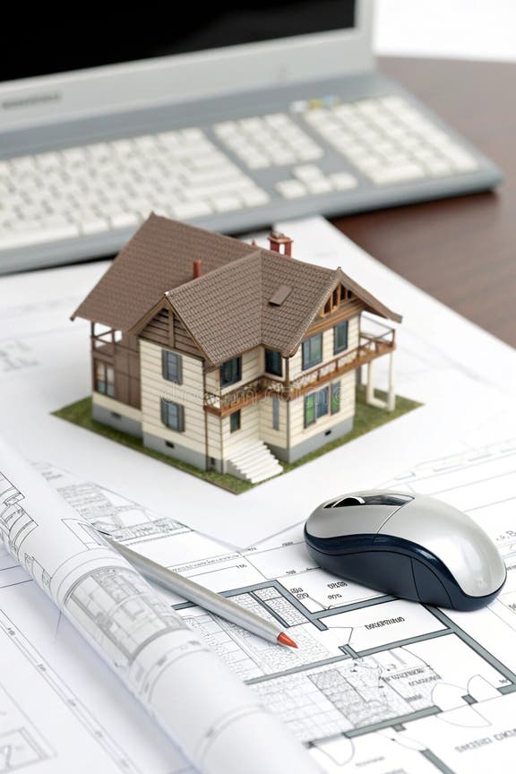 Architecture Web. 3D Rendering of a Residential Architecture Model on ...