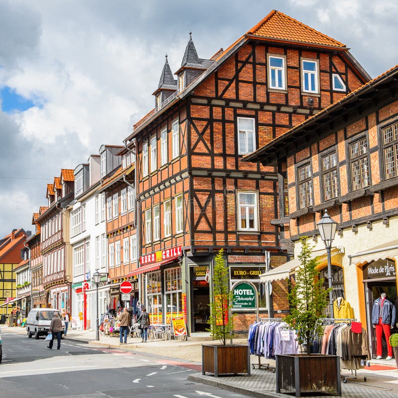 Architecture in Wernigerode, Germany Editorial Image - Image of color ...