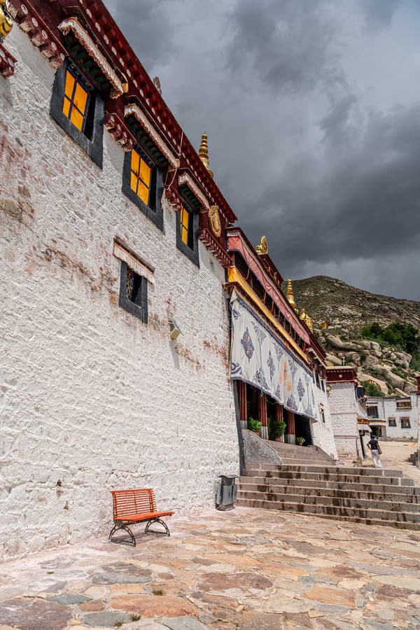 Architecture of White Temples in Sera Monastery Located in Lhasa, Tibet ...