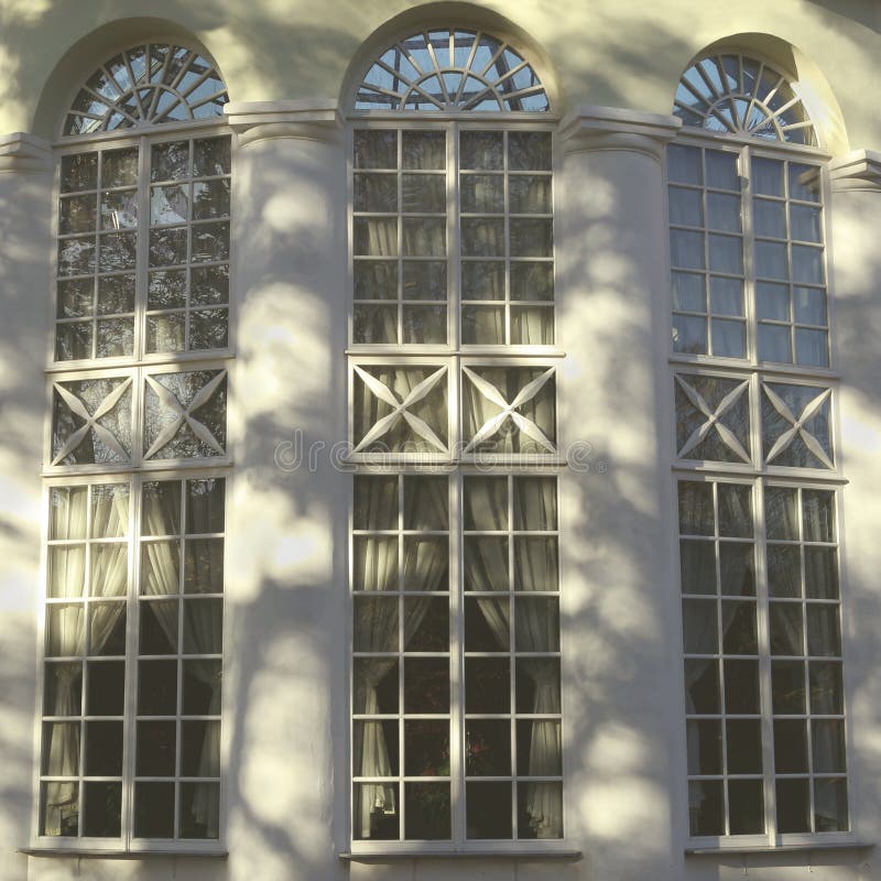 Arched Window of Renaissance Style. Stock Photo - Image of romantic ...