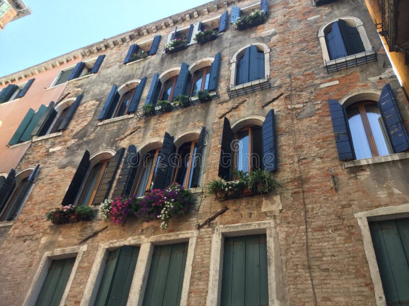 Venice building facade stock photo. Image of facade - 191343602